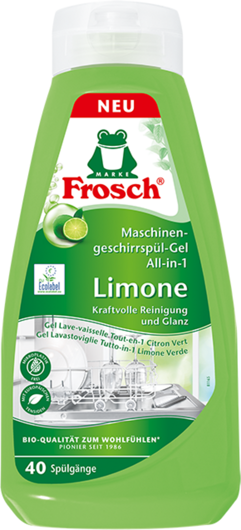 Frosch All in 1 Dishwasher Gel Lime 650 Ml Ecosplendo Online Shop Frosch All in 1 Dishwasher Gel Lime 650 Ml Ecosplendo Online Shop