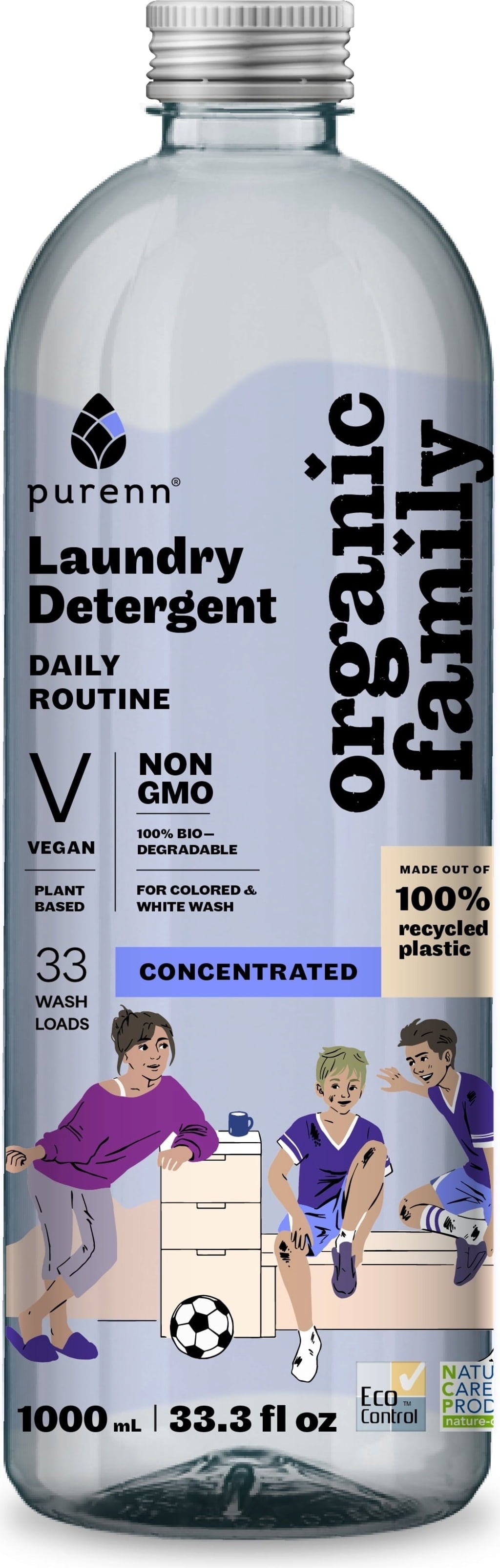 purenn organic family Daily Routine Laundry Detergent - Ecosplendo ...
