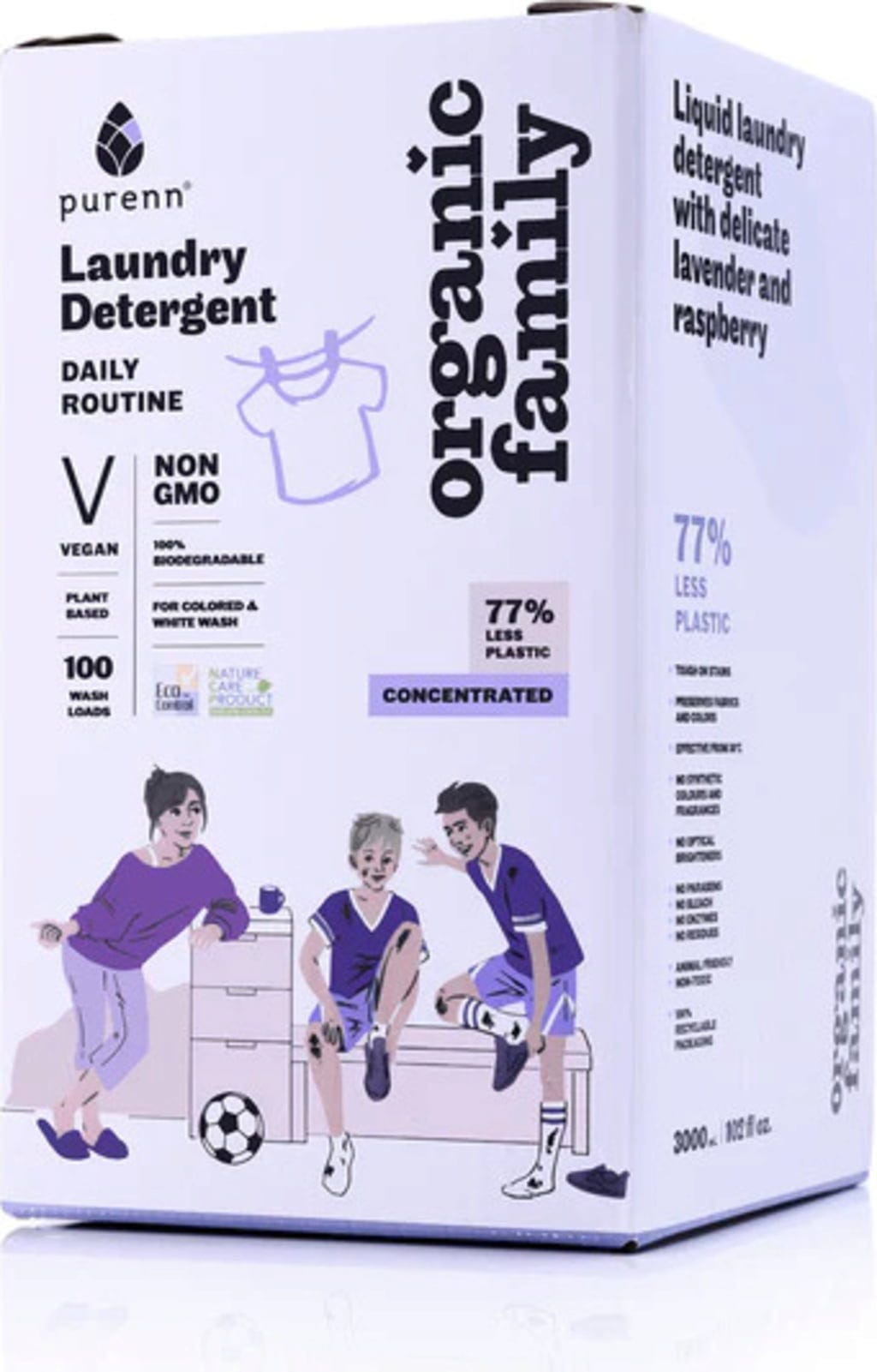 purenn organic family Daily Routine Laundry Detergent - Ecosplendo ...