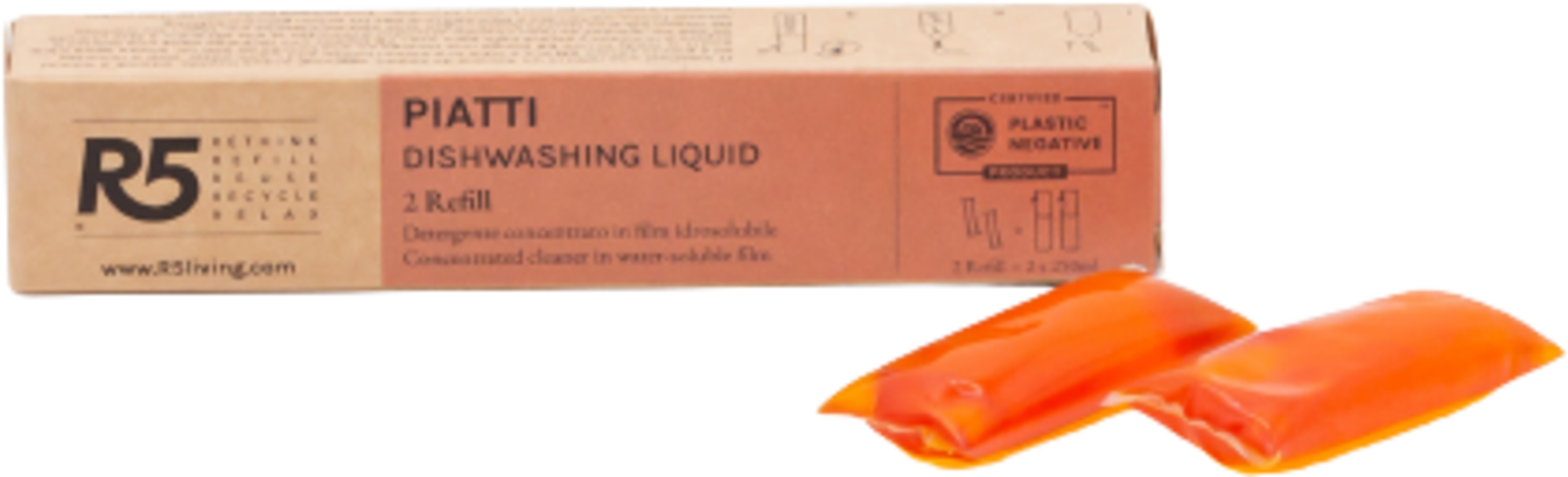 R5 Living Washing-Up Liquid Refill, 2 Piece - Ecosplendo Online Shop UK